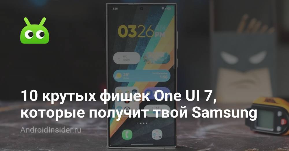 10 крутых фишек One UI 7, которые получит твой Samsung - AndroidInsider.ru