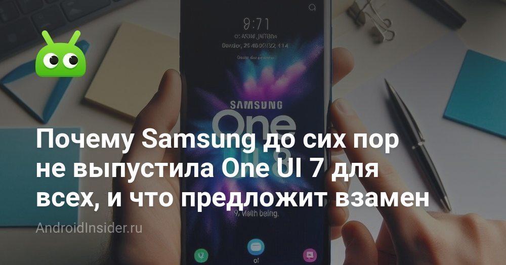 Почему Samsung до сих пор не выпустила One UI 7 для всех, и что предложит взамен - AndroidInsider.ru