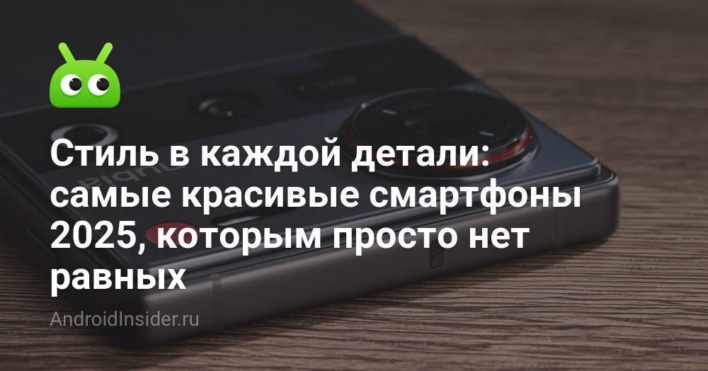 Стиль в каждой детали: самые красивые смартфоны 2025, которым просто нет равных - AndroidInsider.ru
