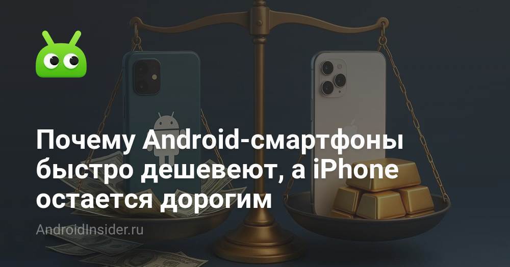Почему Android-смартфоны быстро дешевеют, а iPhone остается дорогим - AndroidInsider.ru