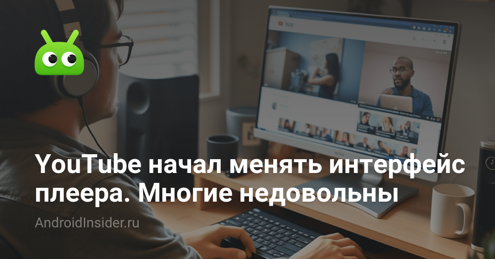 YouTube начал менять интерфейс плеера. Многие недовольны - AndroidInsider.ru