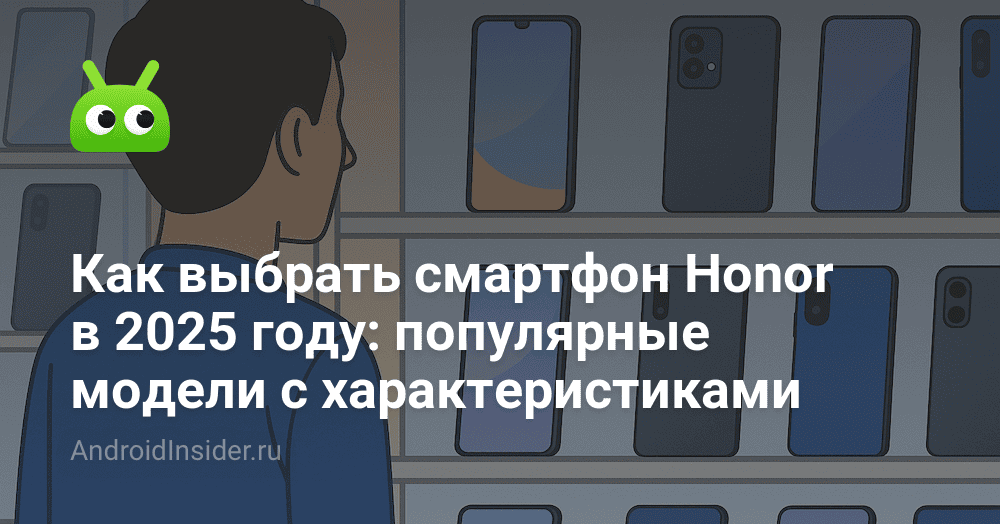 Как выбрать смартфон Honor в 2025 году: популярные модели c характеристиками - AndroidInsider.ru