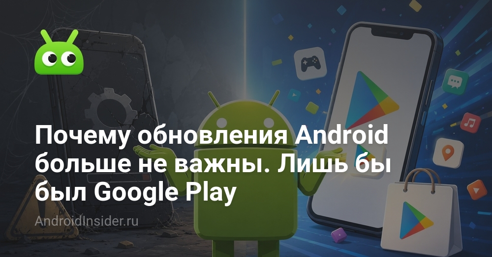 Почему обновления Android больше не важны. Лишь бы был Google Play